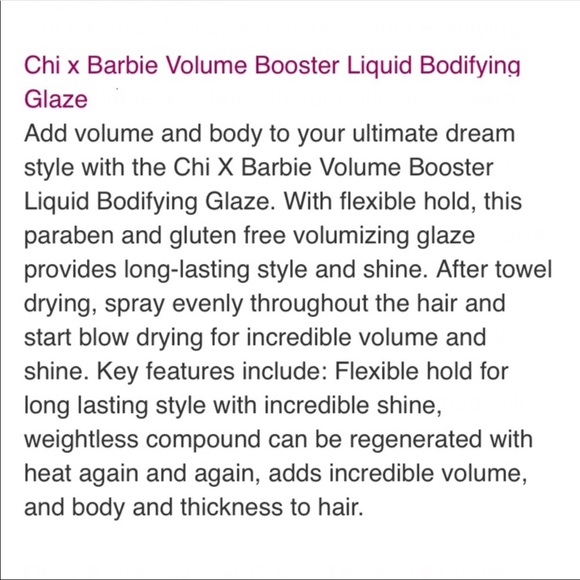 Barbie | Hair | Chi X Barbie Hair Care Bundle All Brand New | Poshmark